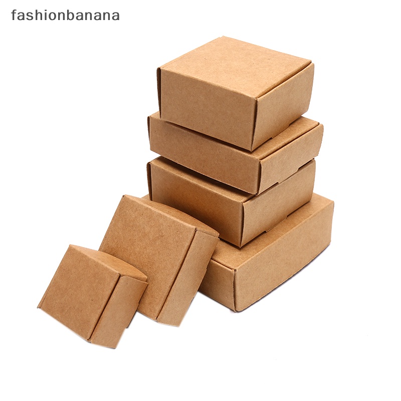 FBPH Bless 10Pcs/Set Kraft Paper Cube Box Wedding Favor Candy Gift ...