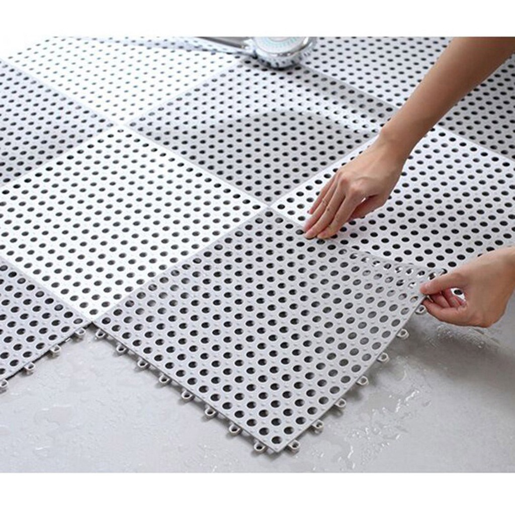 30*30 PVC Anti-Slip Bath Mats Floor Mats Hollowed Bath Mat Toilet ...