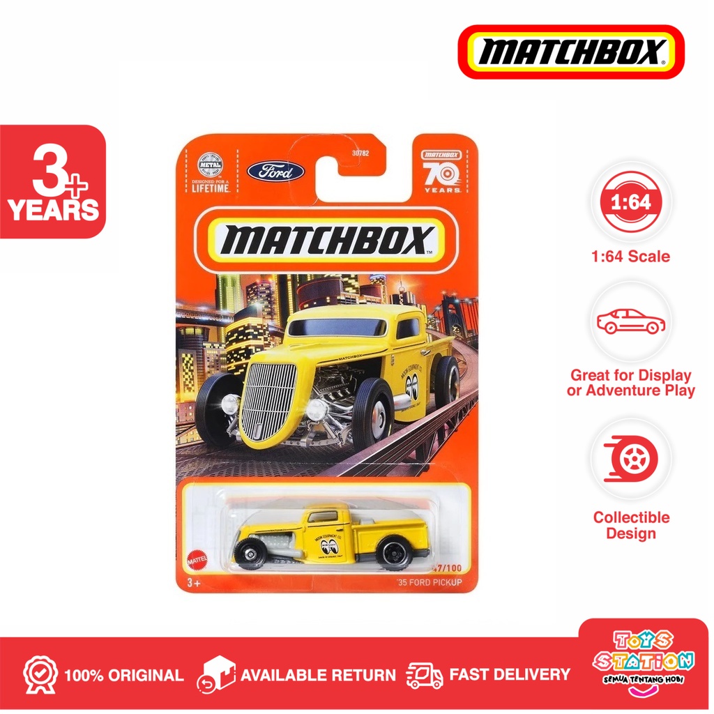 Matchbox 70th 35th Ford Pickup Mooneyes - Toyzstatioon | Shopee Philippines