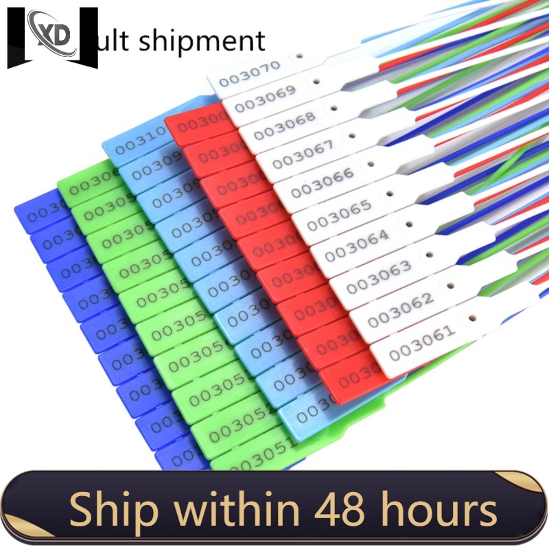 （spots）100 safety labels, plastic anti prying seals, serial number ...