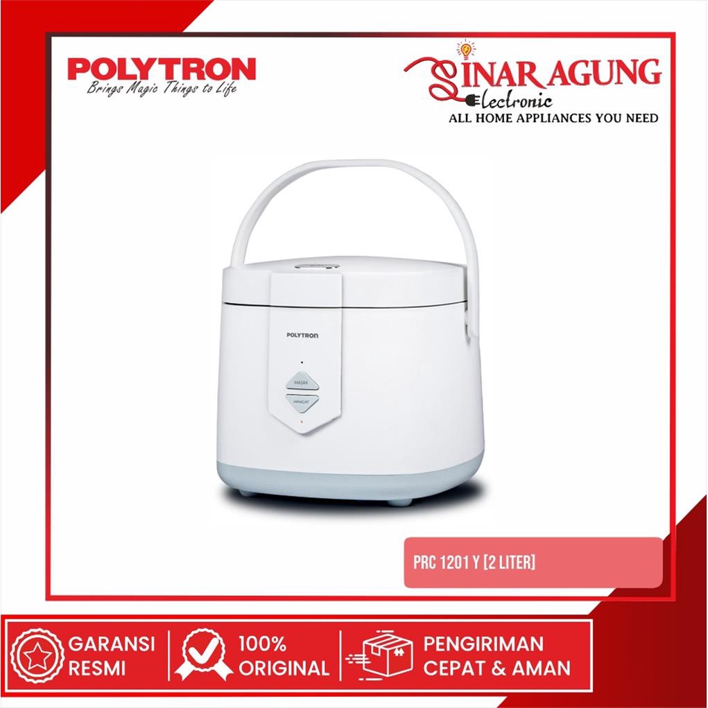 Magic COM/RICE COOKER POLYTRON PRC1201Y/PRC-1201Y/PRC1201 (2Liter ...