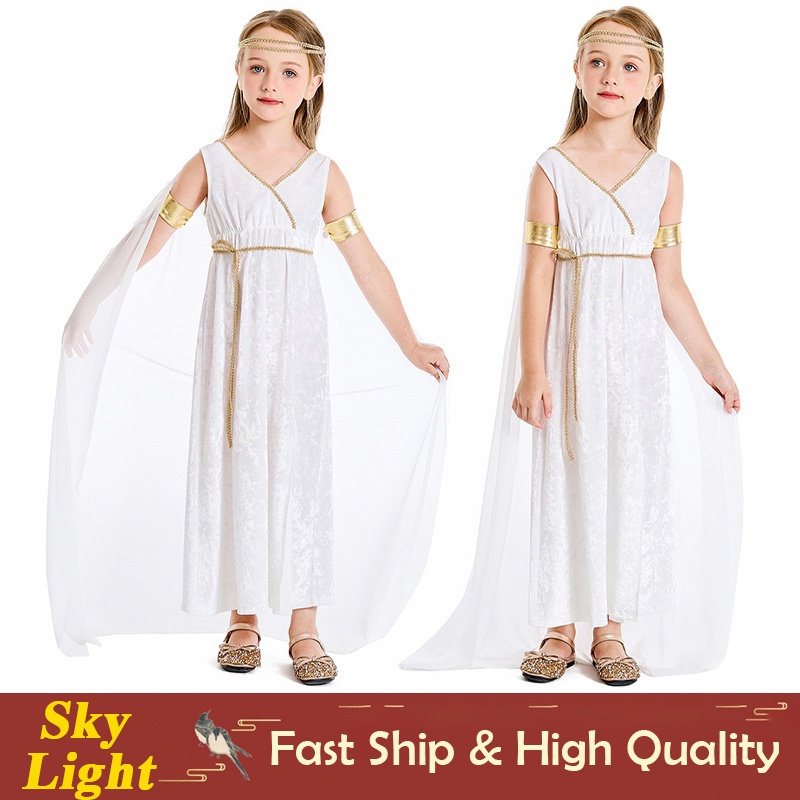 Ancient Greek Mythology Olympus Zeus Hera Roman Warrior White Dress For ...