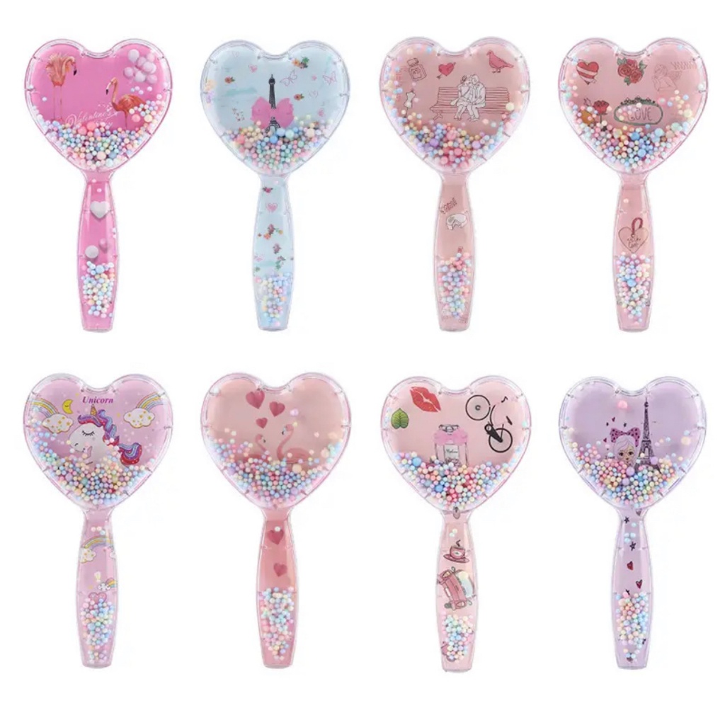 ♞100% Original J&S Heart Shape Hair Brushes For Kid Hair Comb For Girl ...