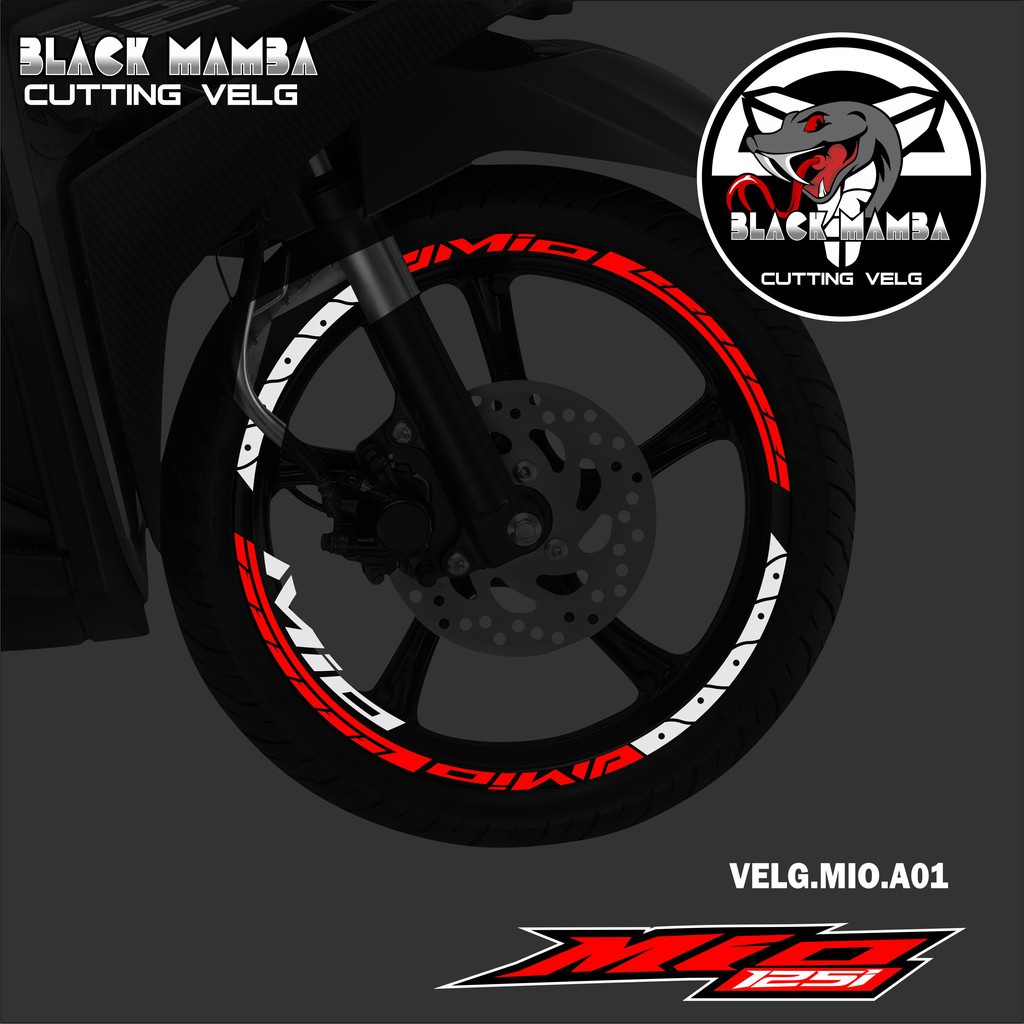 Cutting STICKER Rim MIO - STICKER LIS LIST Variation Tire/VELG YAMAHA ...