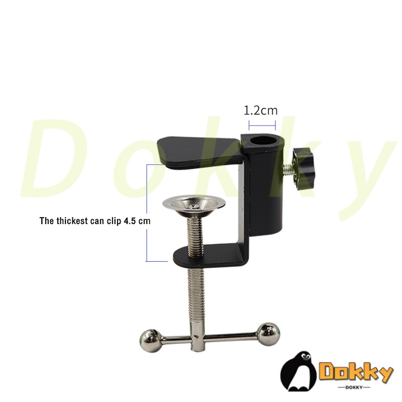 Dokky Black C-Clamp Desk Light Clamp Mount Holder Cantilever Bracket ...