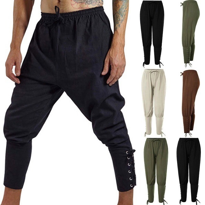 【COD】Pirate Medieval Mens Cosplay Renaissance Navigator Pants ...