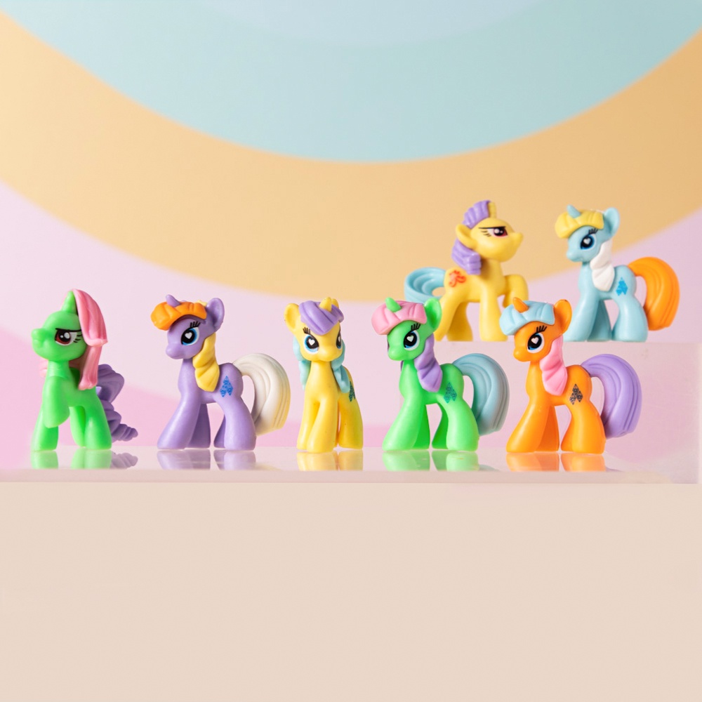 12pcs Mini Pony Figurines My Little Pony Action Figurines Rainbow Dash ...