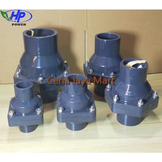 1 Inch Socket PVC Tabok Valve/PVC DN25 Flap Swing Check Valve | Shopee Philippines