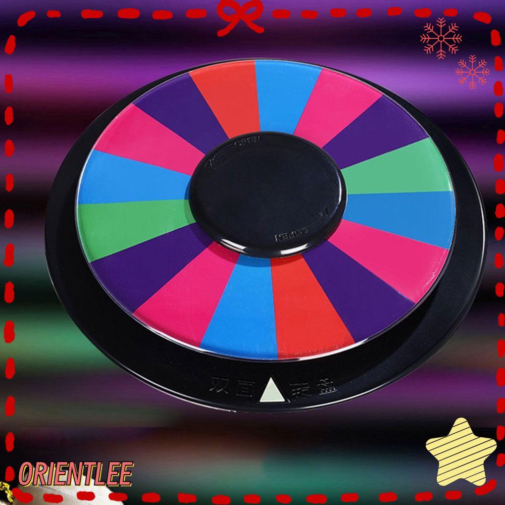 ORIENTLEE Spinning Prize Wheel Portable Erasable Writable Color ...