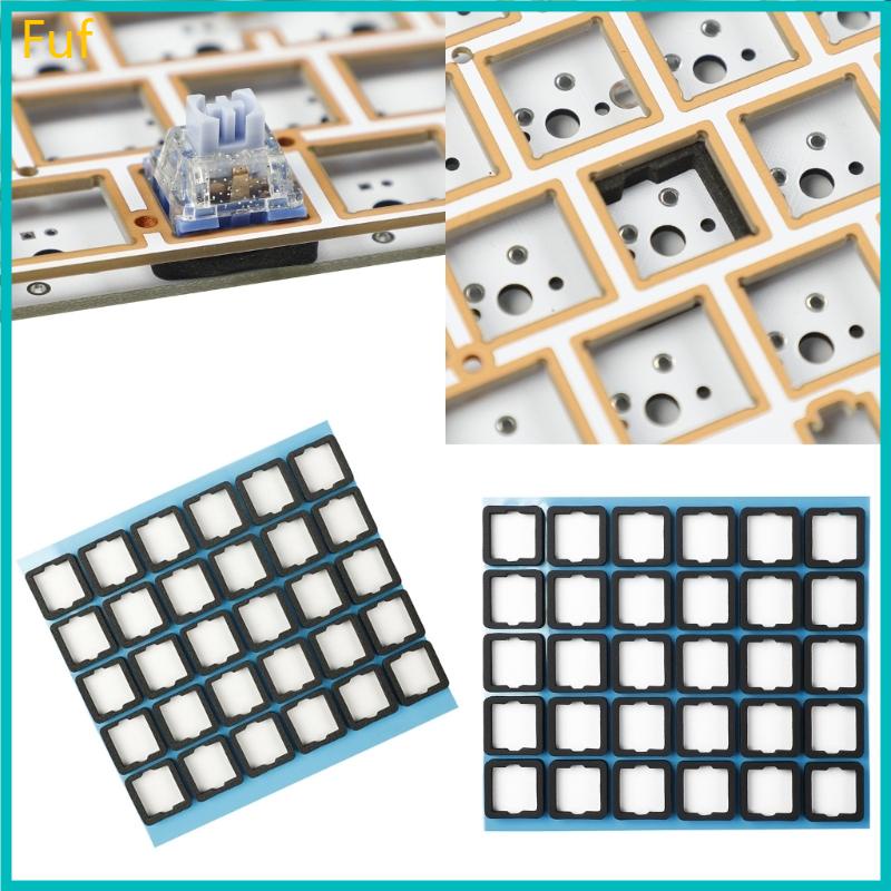 Fuf 120Pcs Silencers Pad Silencers Foam Sound Dampeners Sheet for Mechanical Keyboard Switches ...