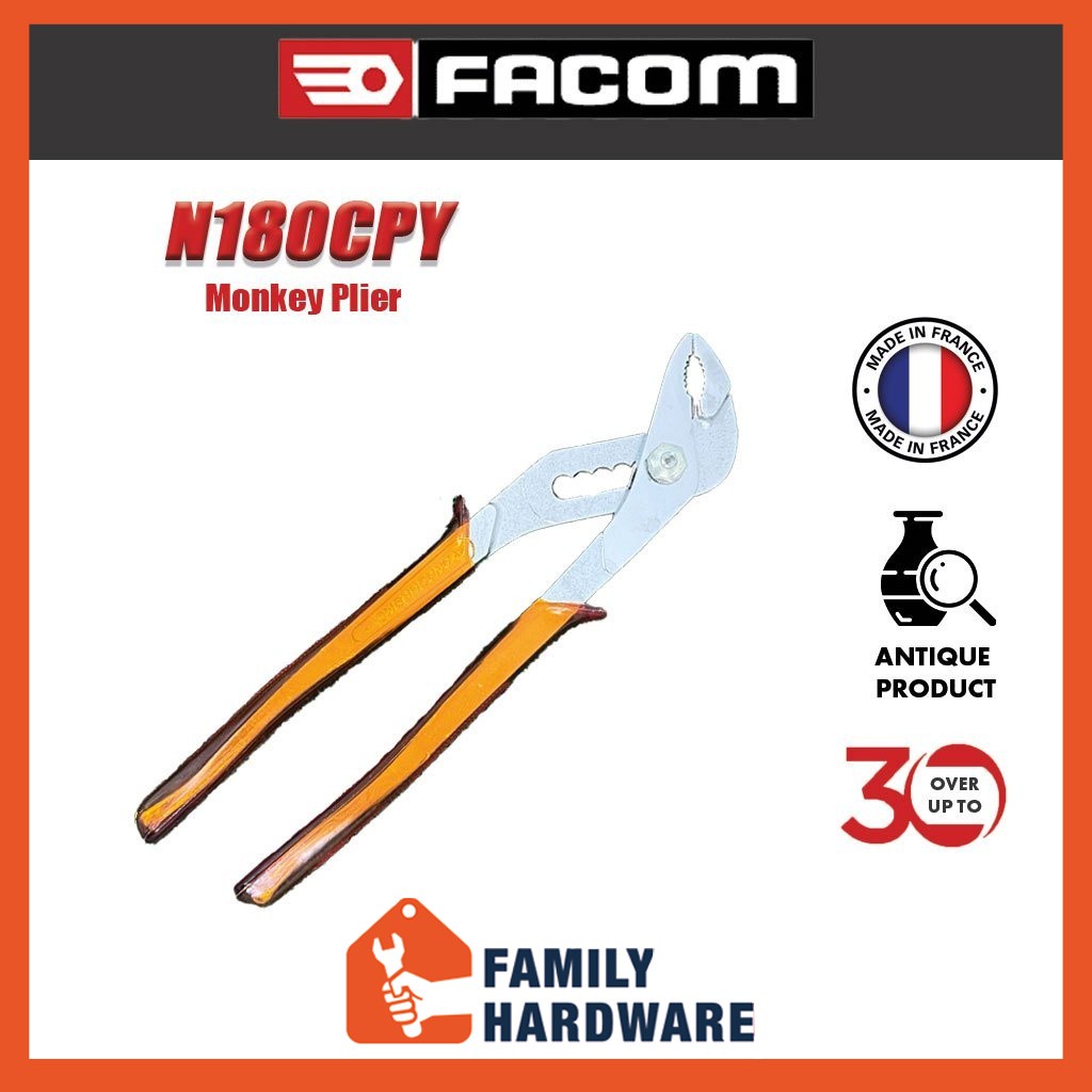 FACOM N180CPY 10” water pipe wrench Over 30 years Made in France ...