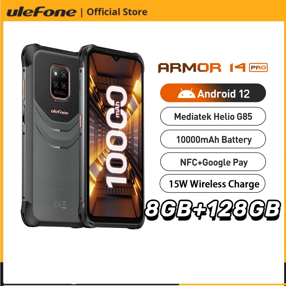 Ulefone Power Armor 14 Pro 6.52Inch Rugged Smartphone 8GB+128GB Android ...