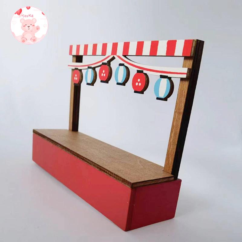 [Whbadguy] Mini 1:12 Doll House Miniature Wooden Mini Stall Booth Stand ...