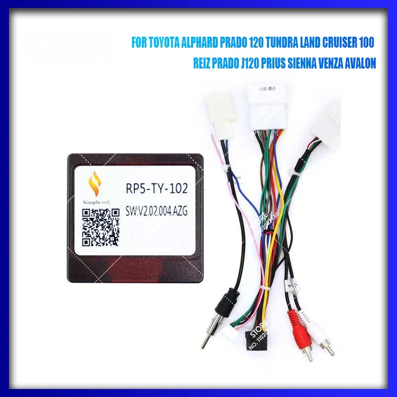 Wiring Harness Canbus Box Decoder For TOYOTA PRADO J120 TUNDRA LAND ...