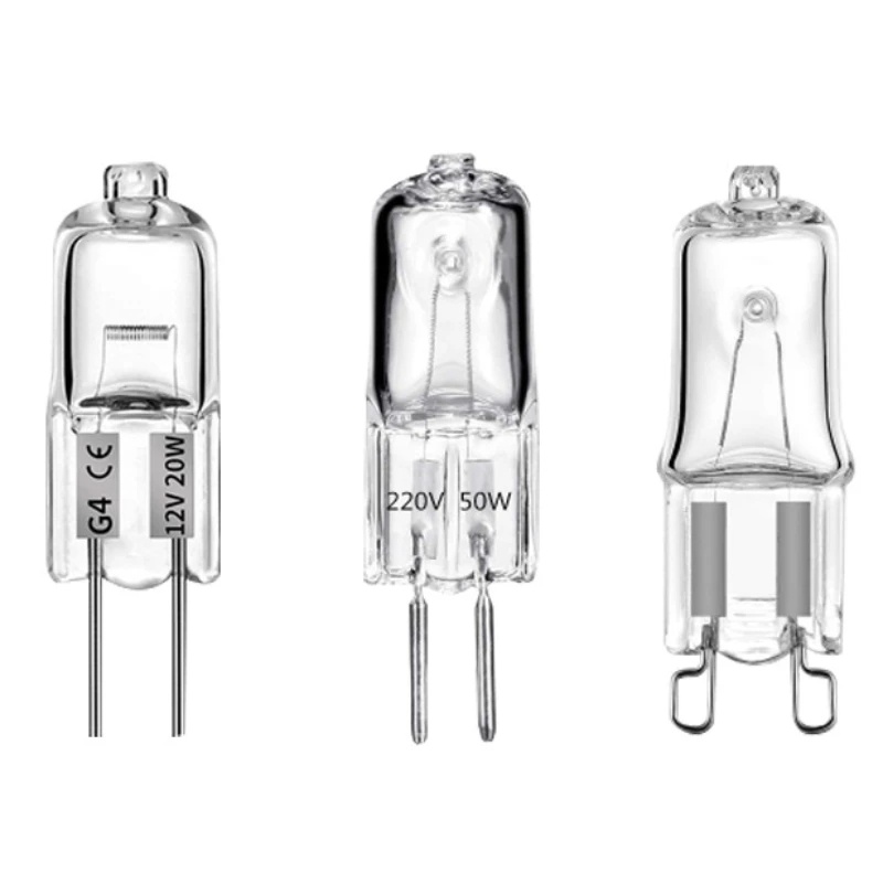 10/5Pcs 220V G5.3 35W 50W 100W Base Halogen JC Type Bulbs Light Lamp ...