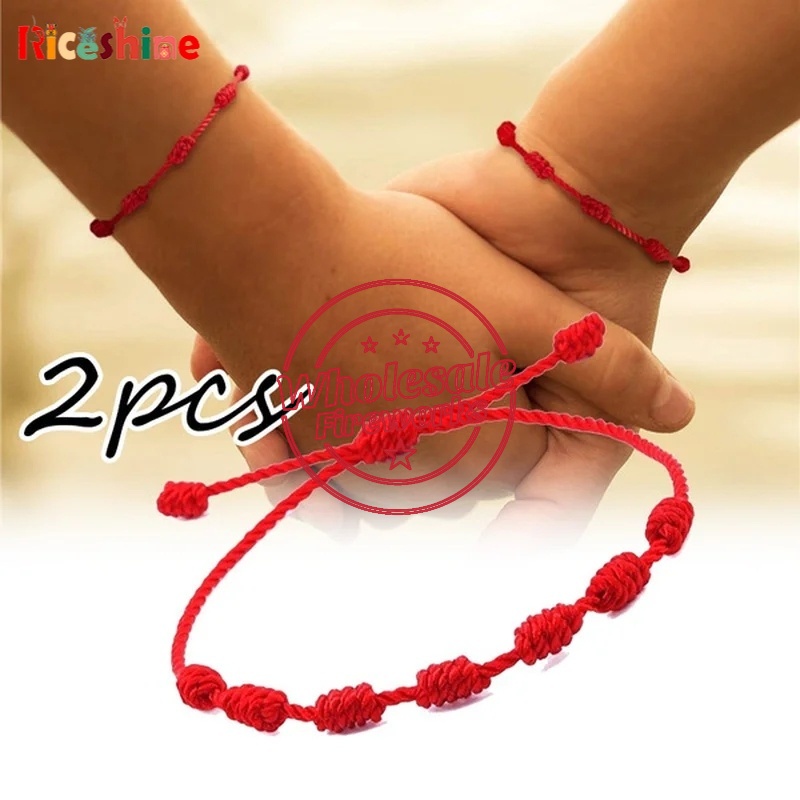 [Wholesale Price] Classic Adjustable Red Knot Lucky Bracelet Exquisite ...