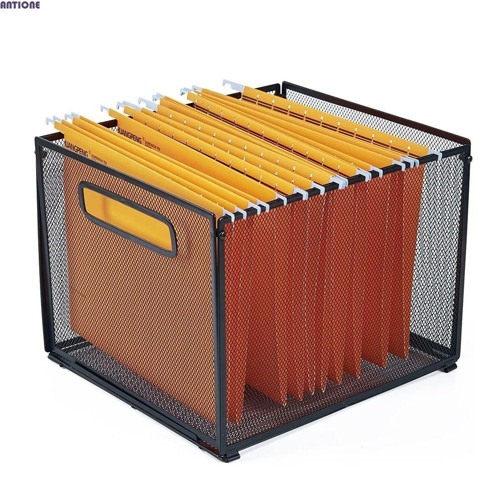 ANTIONE Hanging File Folder Organizer, Mesh Metal Folders Not Included ...