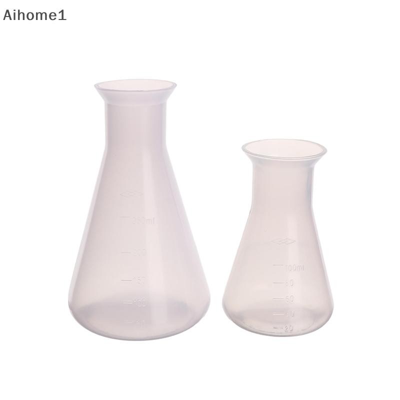 Aiho 1Pc 50/100/250ml Plastic Erlenmeyer Flask N Neck Conical Triangle ...