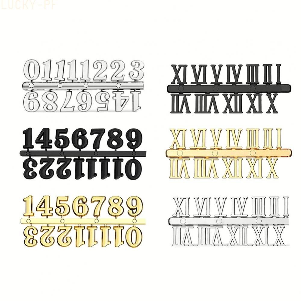 Personalized DIY Clock Numbers Roman Numerals Wall Clock Accessories Be ...