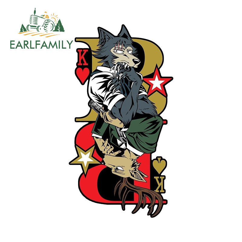 EARLFAMILY Furry Car Stickers Cool Occlusion Scratch Caravan Rearview ...