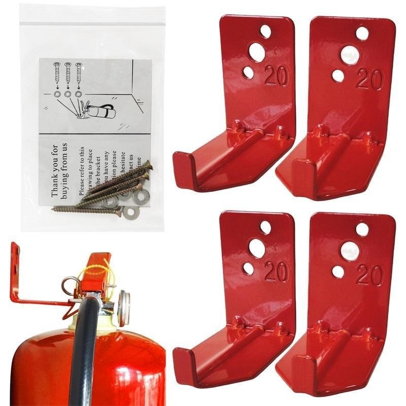 Fire Extinguisher Hook L-shaped Bracket Galvanized Hanger Accessories ...