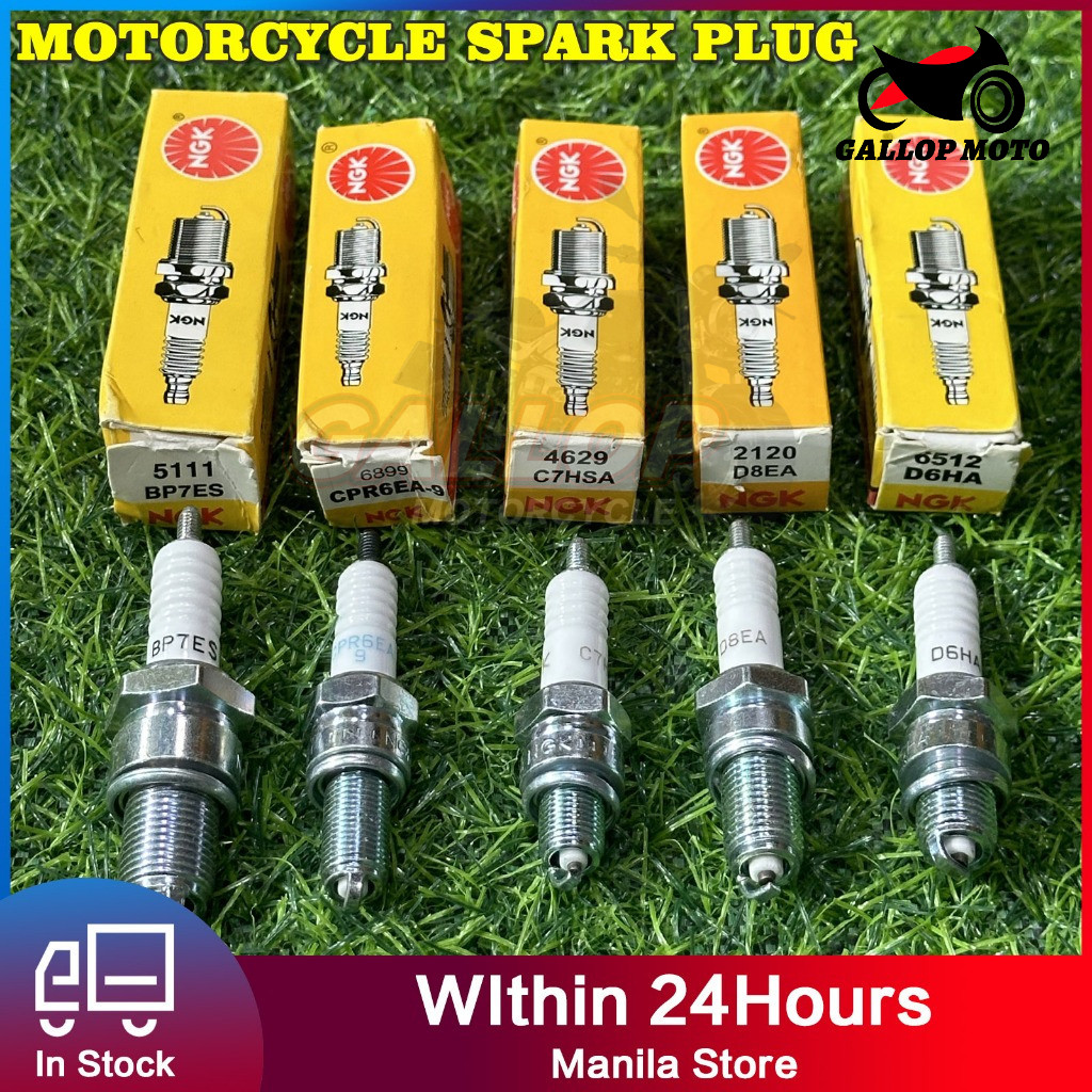 NGK 9 POWER Spark Plug for Motorcycles Auto C7HSA-9 D8EA BP6HS BP7HS ...