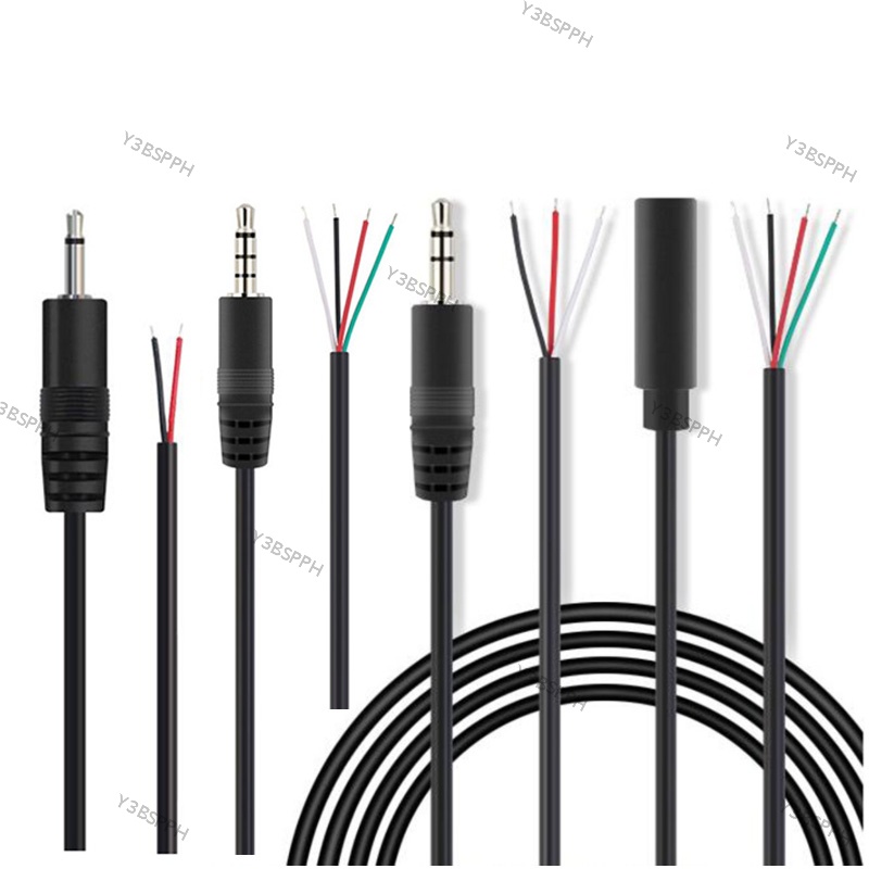 1/5pcs 3.5MM 2 3 Pin 4 Core Male Female Audio Extension Cable Aux ...