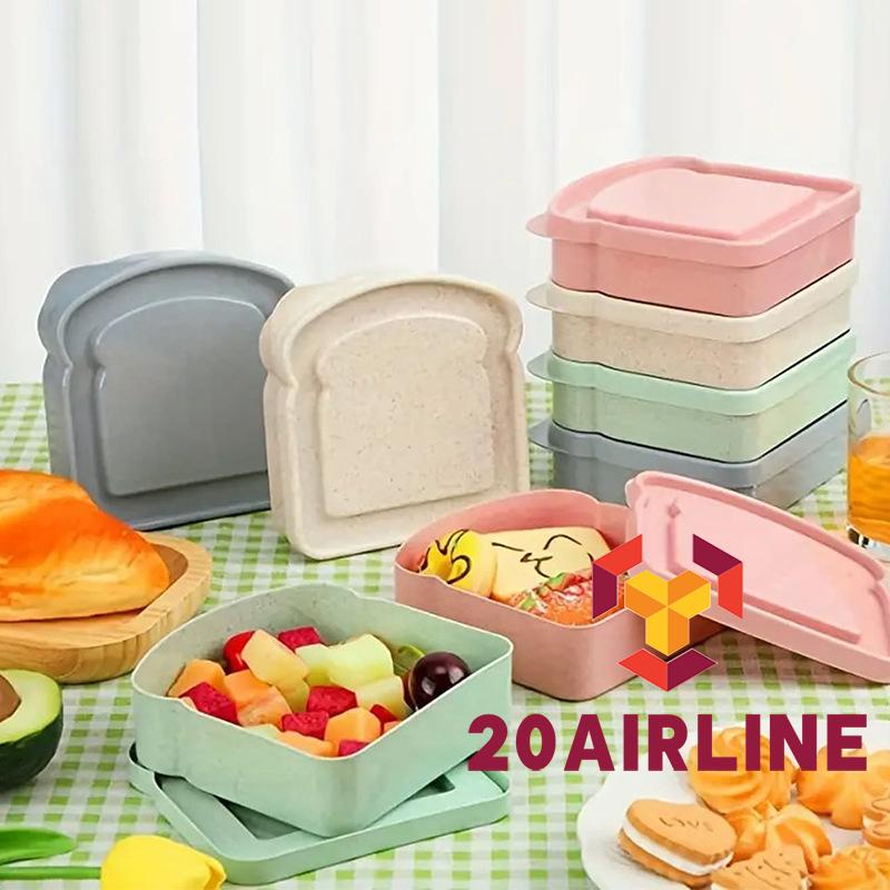 LYF-Toast Shape Sandwich Box Toast Fresh-Keeping Container Food Storage ...
