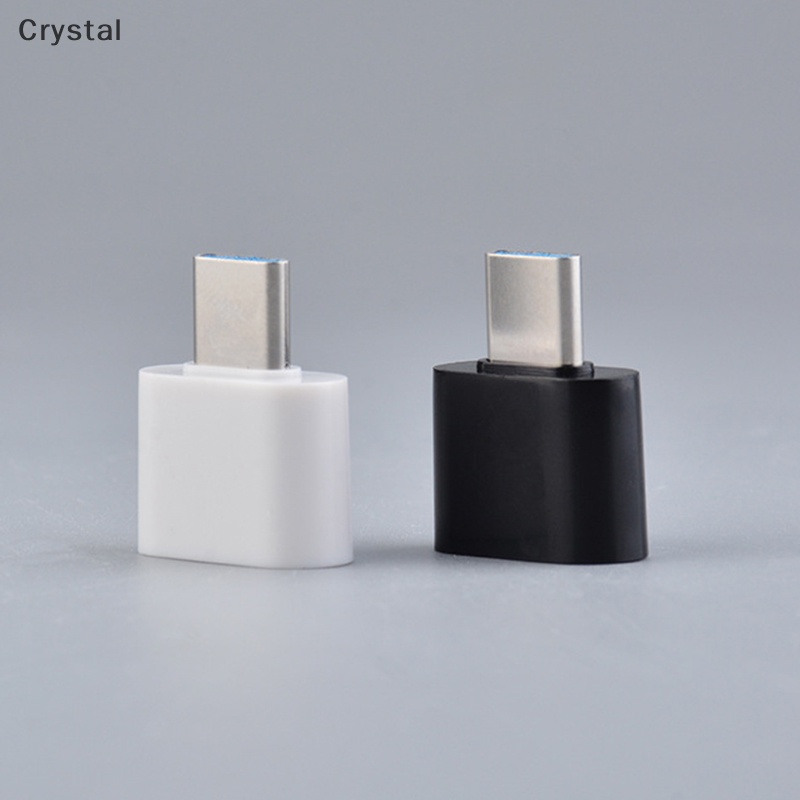 Crystal- Mini Type C To USB Adapter OTG Data Connectors For Android ...