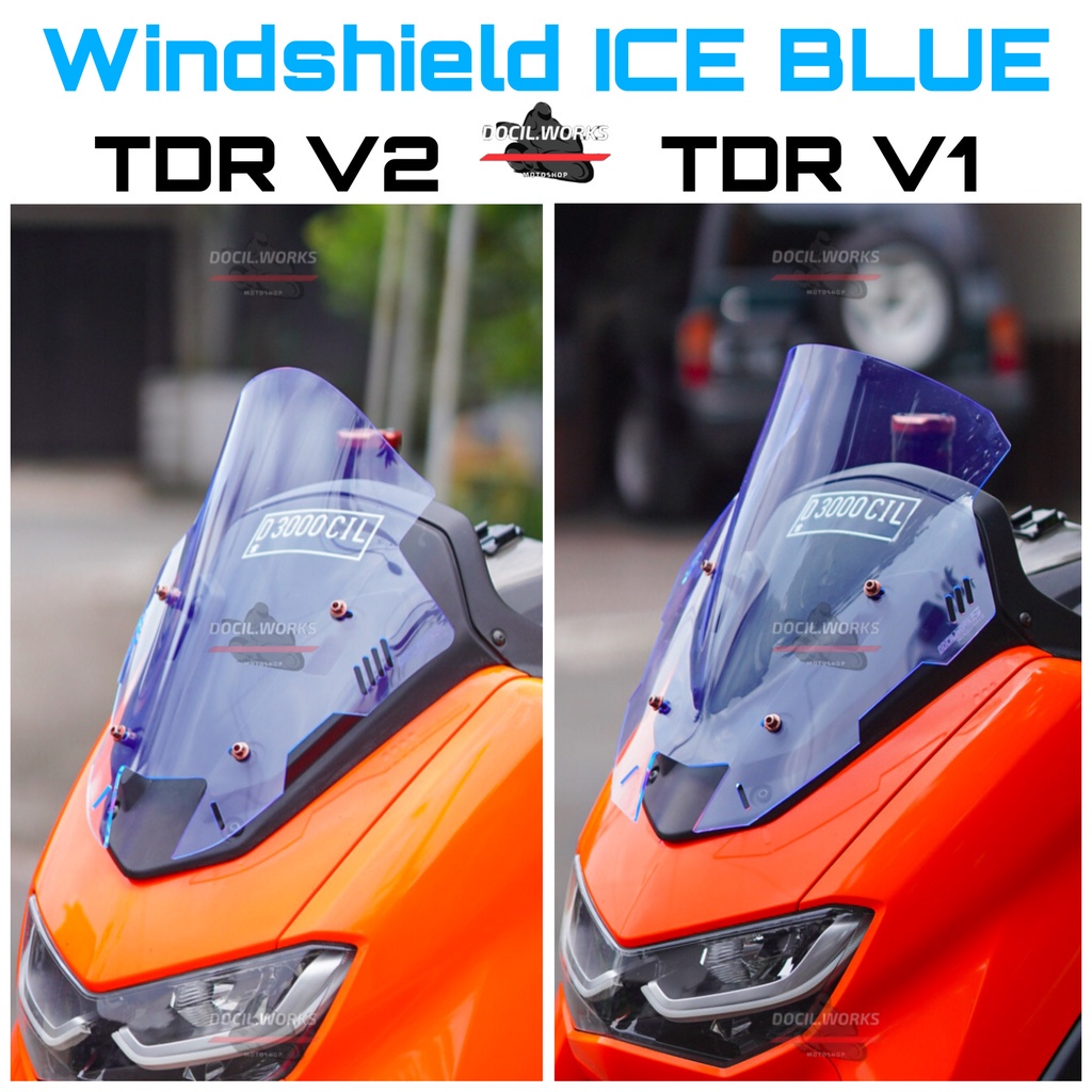 Visor Windshield TDR Fin ICE BLUE Nmax New Nmax 2020 Windshield Nmax ...