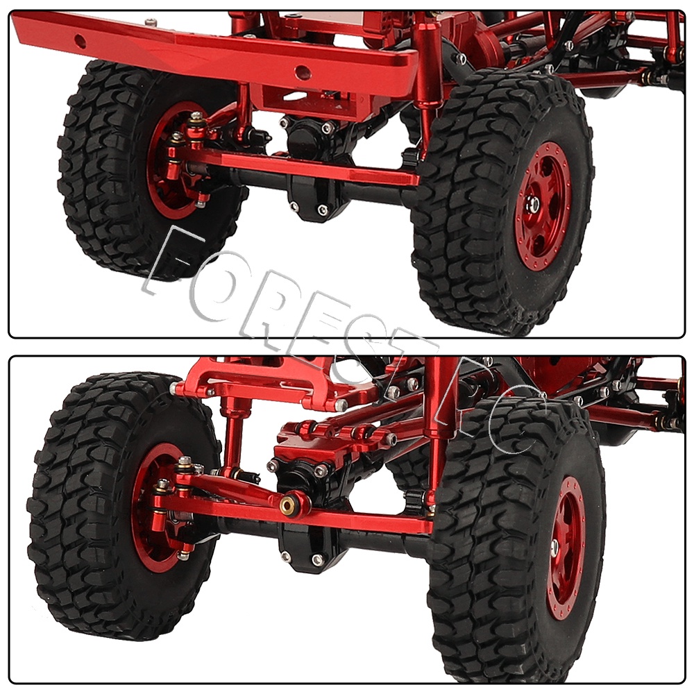 4WD Full Metal Chassis Frame Refit Kit with Two Steering axle Bumper ...