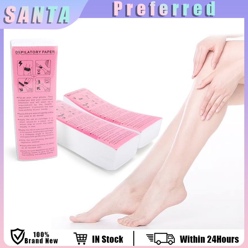 50,100Pc Hair Removal Paper Shaving Waxing Depilatory Paper Smooth ...