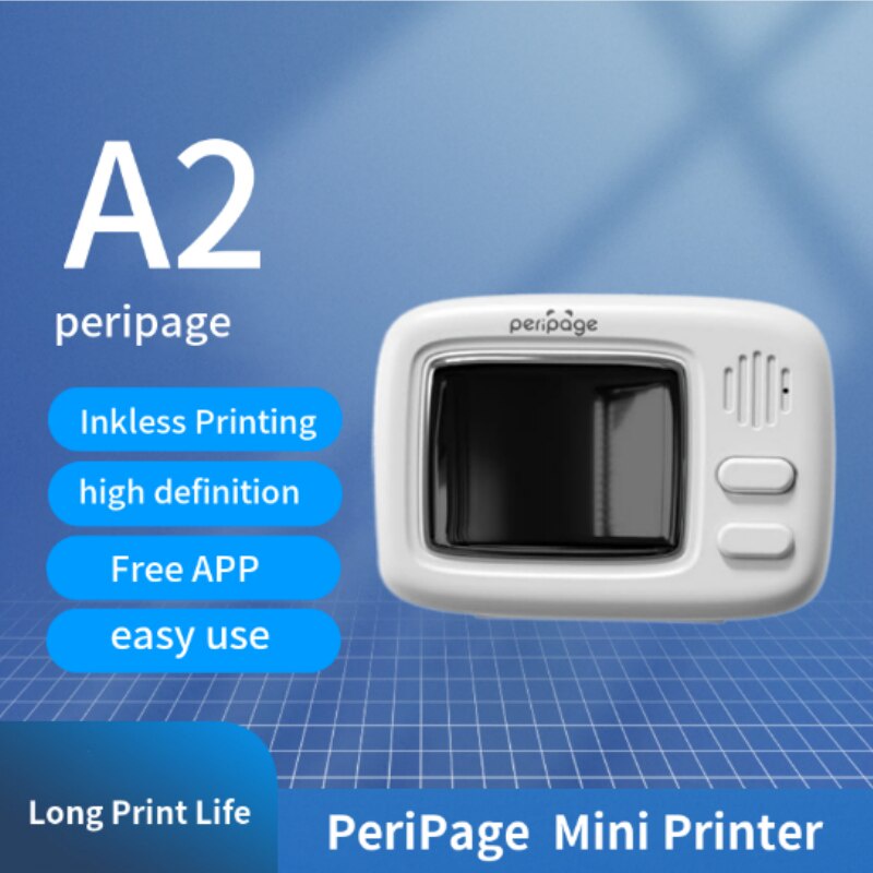 A2 Pocket Mini Portable Bluetooth Printer Nostalgia Photo Printers ...