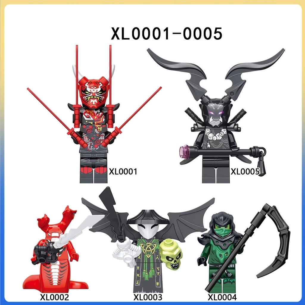 Assembly building block toy ninja minifigures Moro snake monster Omega ...