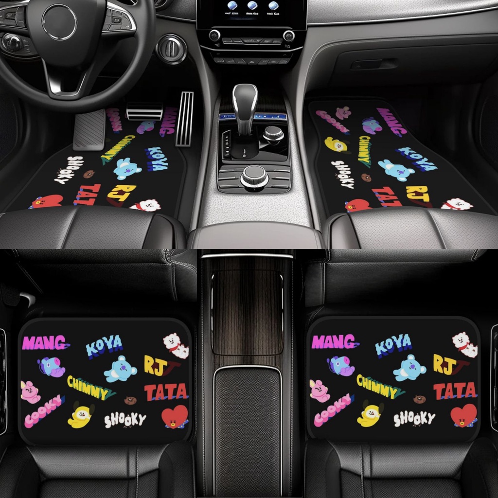 BT21 BTS Car floor mats Car universal high-end carpet floor mats Car ...