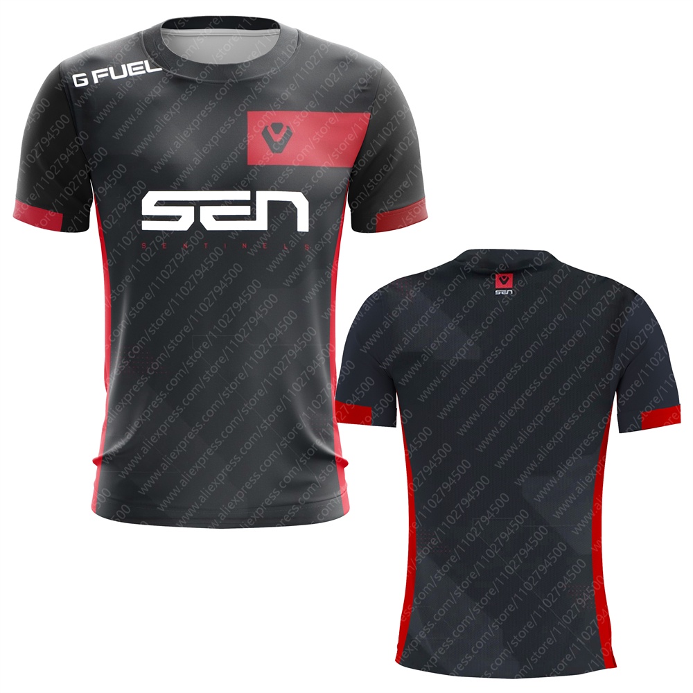 Sentinels Valorant Esports Jersey Game Player Fans Name Custom T-shirt ...