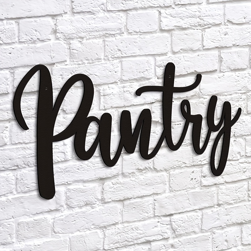 1pc Pantry Sign, Metal Wall Decor For Home Kitchen Restaurant Coffee ...