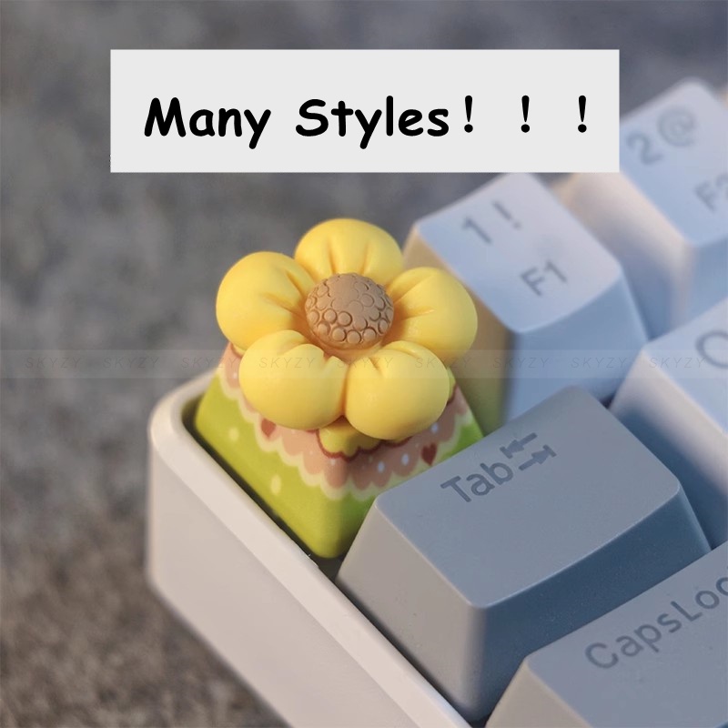 Resin Keycaps Cute Personality Cartoon Handmade Keycap for Mechanical ...