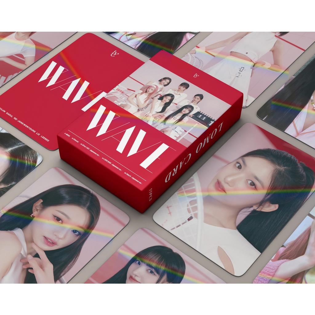 50-55pcs IVE Hologram Laser Lomo Cards THE 1ST EP MINE Either Way Album MINIVE POP UP Photocards ...