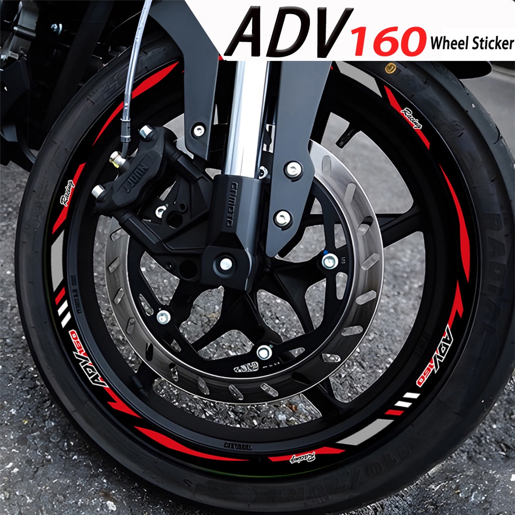 Mags sticker For HONDA ADV 160 Motorcycle Wheel Sticker Rim Decals ...