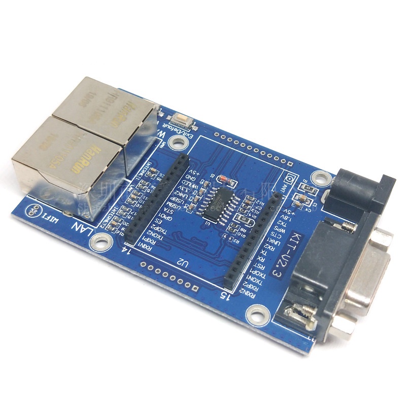 UART RS232 to WAN LAN WIFI HLK-RM04 TCP/IP Ethernet Converter Module ...