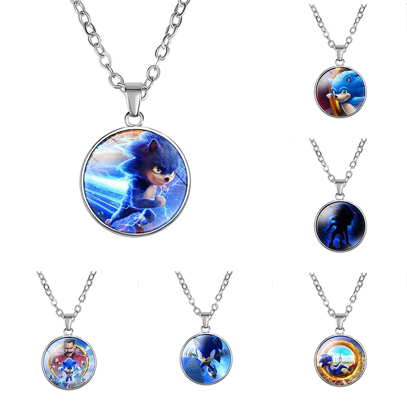 4/1Pcs Game Accessories: Hedgehog Sonic Necklace Sonic The Hedgehog ...