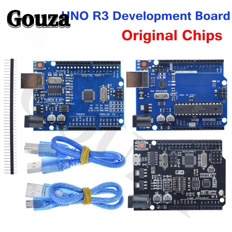 GOUZA Official UNO R3 ATMEGA16U2 / UNO+WiFi R3 Original ATMEGA328P Chip CH340G For Arduino UNO ...