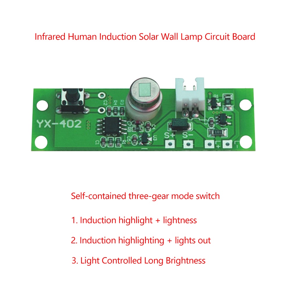3.7v Solar Light Circuit Panel Control Sensor Module Infrared Panel ...