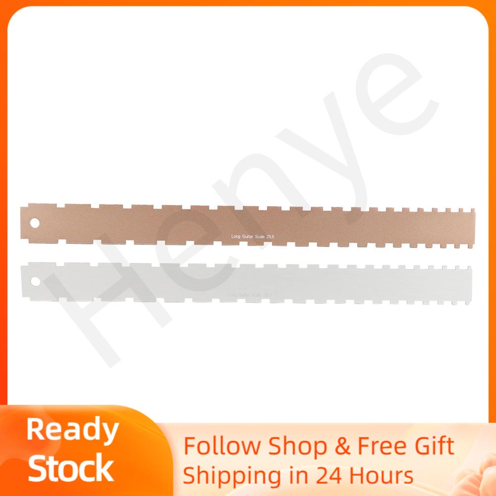 Henye Bass Fingerboard Height Measurement Ruler Metal Guitar Neck Notch ...