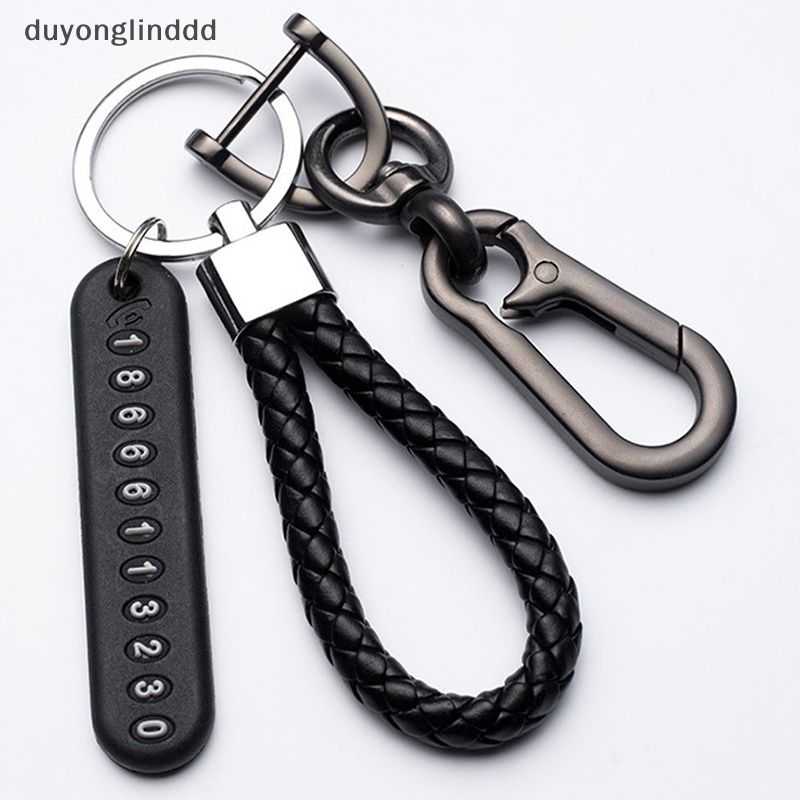（duyonglinddd） Anti-Lost Car Key Pendant Split Rings Keychain Phone ...