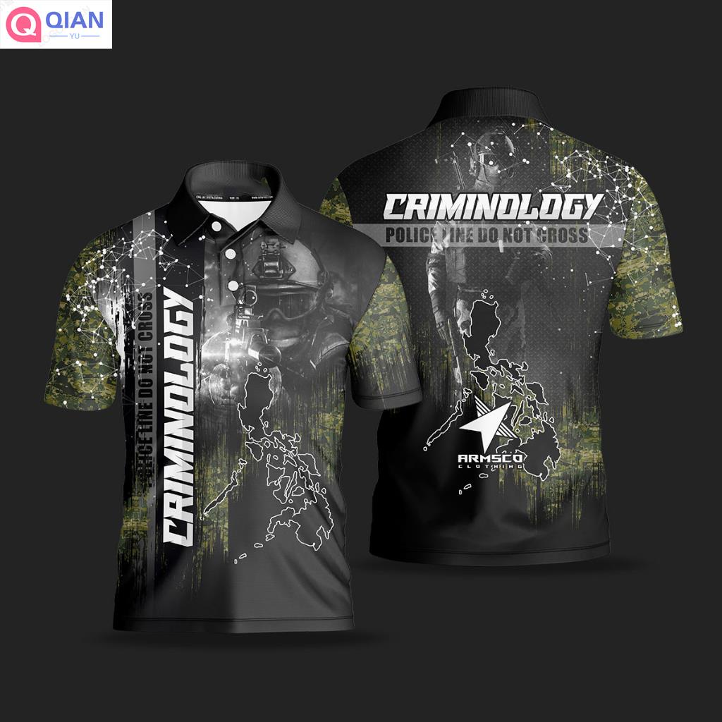 Criminology Tactical Polo Shirt Full Sublimation | Shopee Philippines