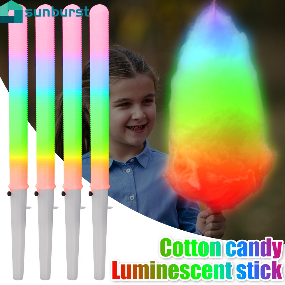 Reusable LED Fluorescence Stick Cotton Candy / Glowing Marshmallows ...