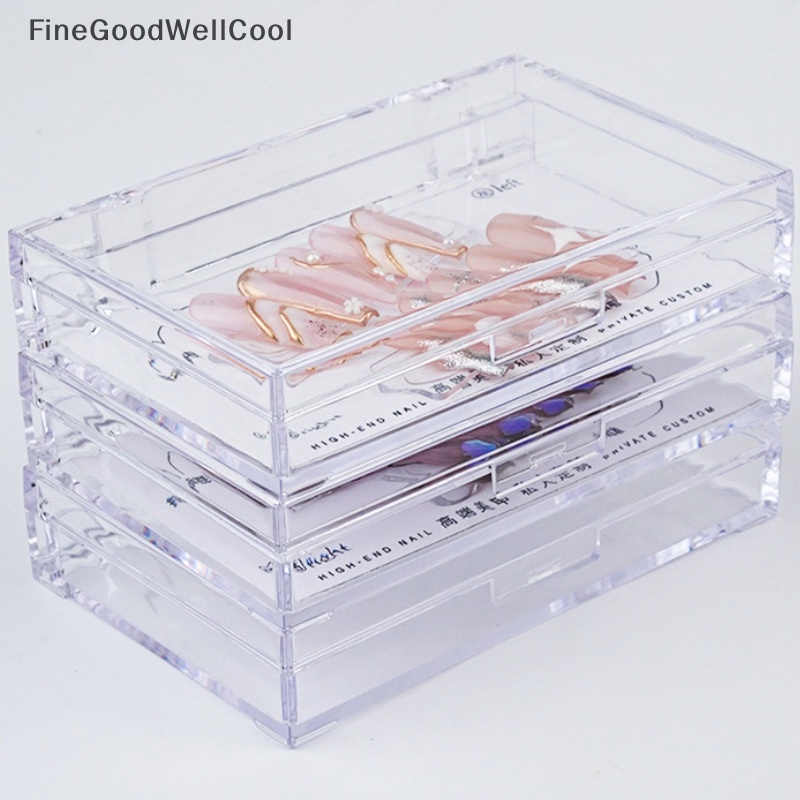 FWPH Transparent Nail Dustproof Storage Box Anti Oxidation Packing ...