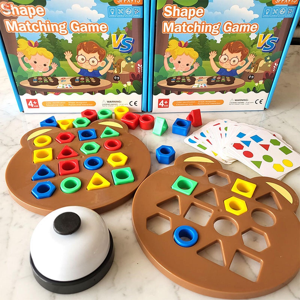 Shape Matching Game Color Sensory Educational Toy Creative Intelligence ...